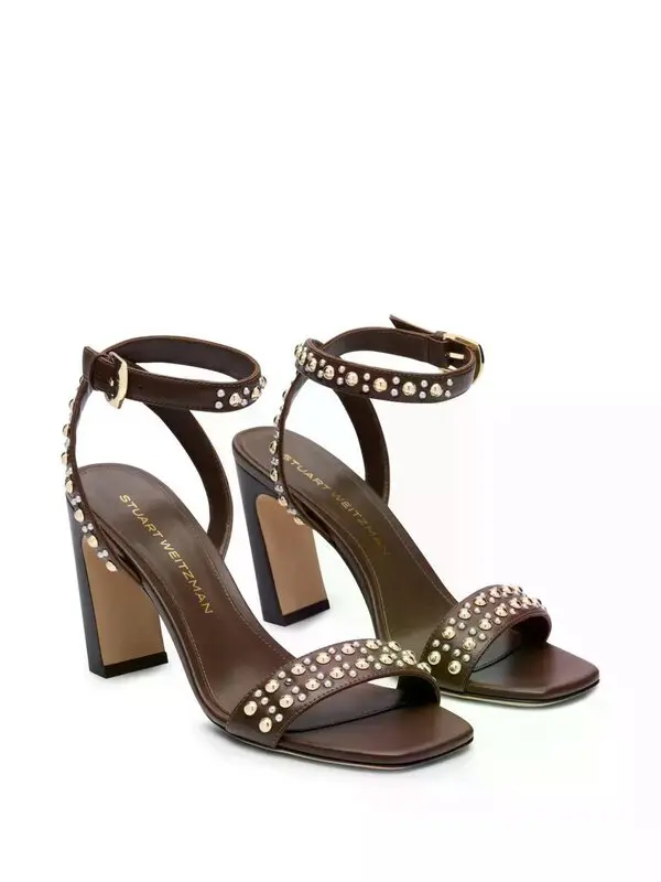 STUART WEITZMAN Perry Leather Heeled Sandals