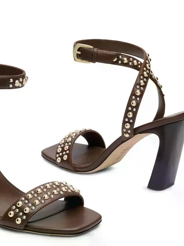 STUART WEITZMAN Perry Leather Heeled Sandals