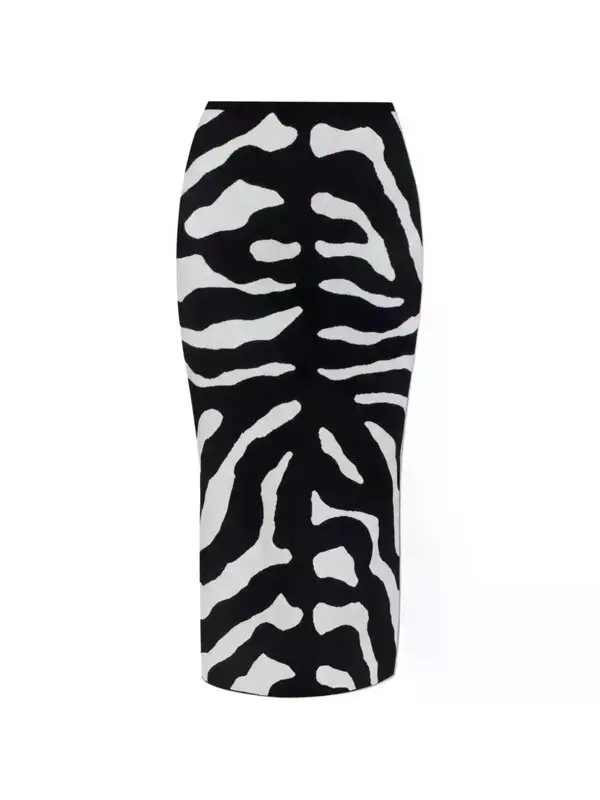 Moschino Printed Stretch Skirt - Black