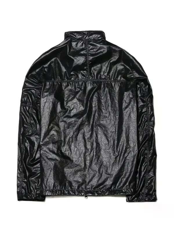 Stone Island Logo-patch Crinkled-finish Jacket