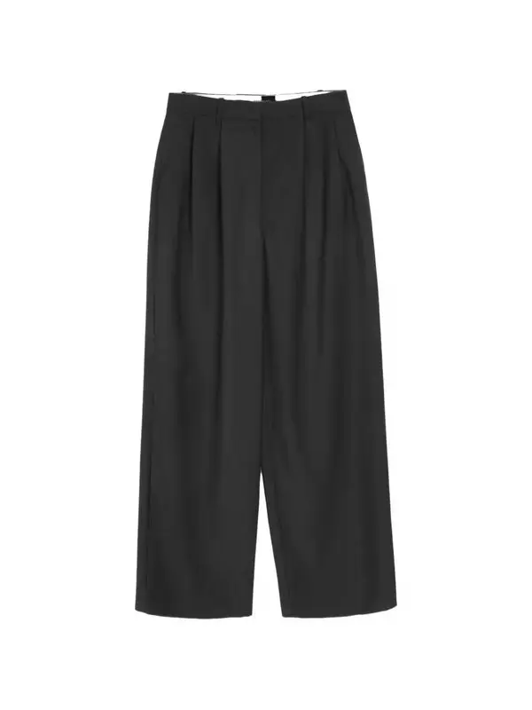 Vera Wang Hudson Pleated Tailored Trousers - Black
