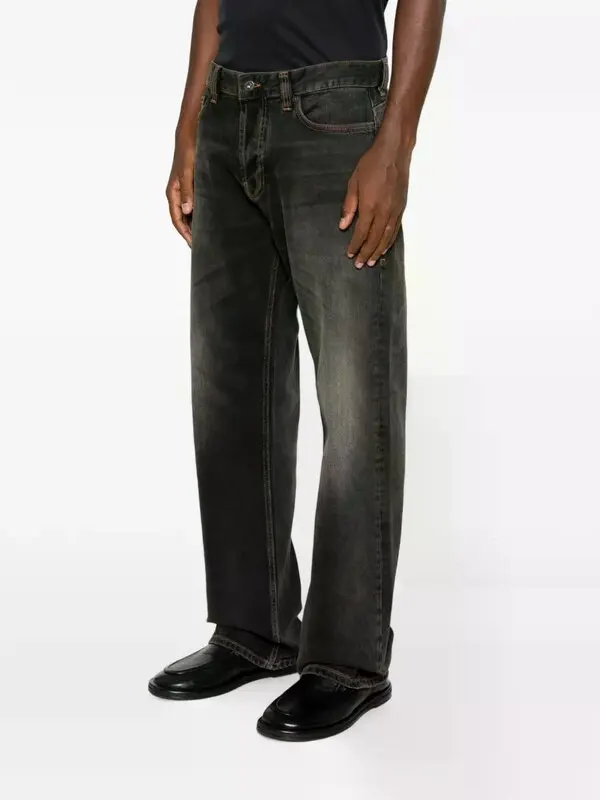 Emporio Armani Zip-up Straight-leg Jeans