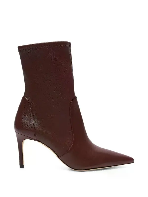STUART WEITZMAN Power Pointed-toe Ankle Boots - Brown