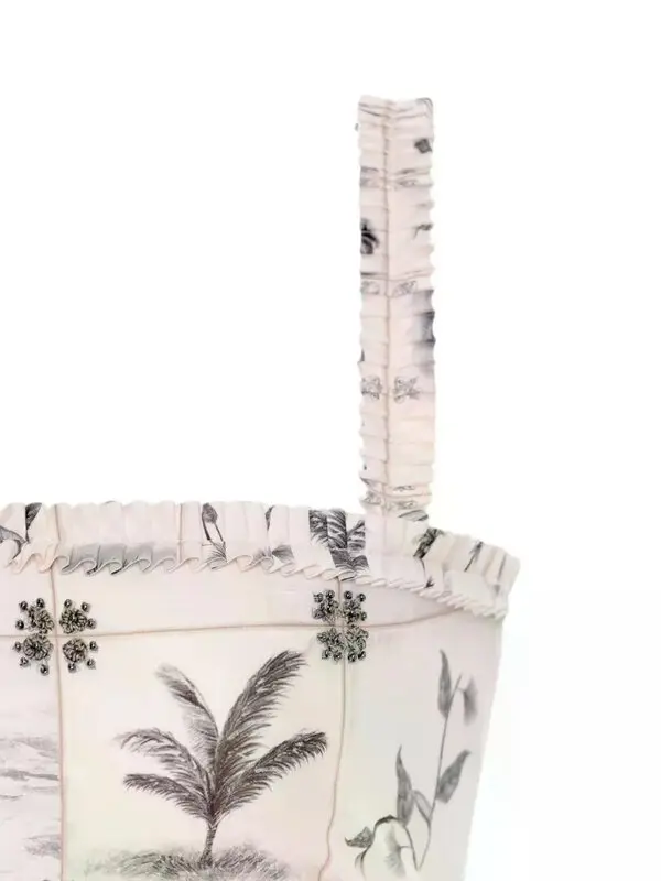 Agua Bendita Olmo Arena Ruffle-trimmed Bikini Top