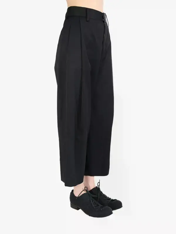 UMA WANG Pleat-detailing Cropped Trousers