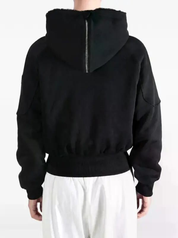 Moose Knuckles Oro Bunny Pom-pom Zip-up Reversible Hoodie