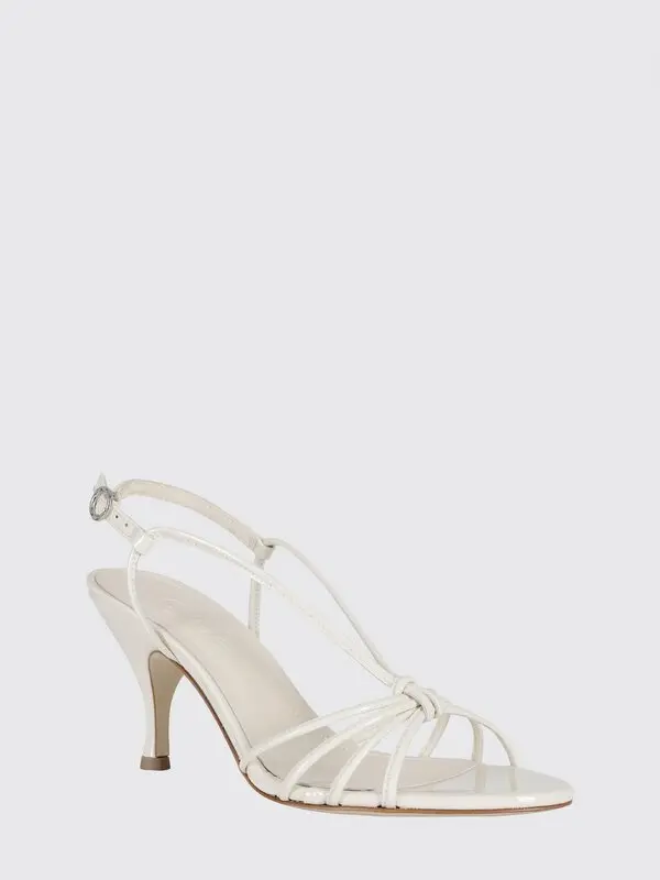 AeydĒ Solange Patent Leather Slingback Stiletto Sandals