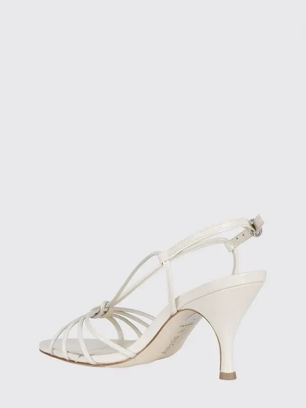 AeydĒ Solange Patent Leather Slingback Stiletto Sandals