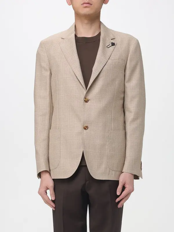 LARDINI Cotton Single-breasted Blazer