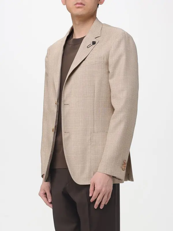 LARDINI Cotton Single-breasted Blazer