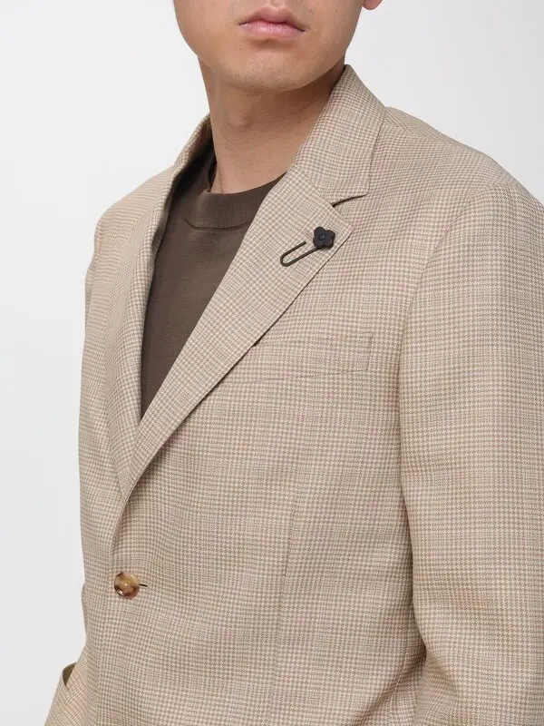 LARDINI Cotton Single-breasted Blazer