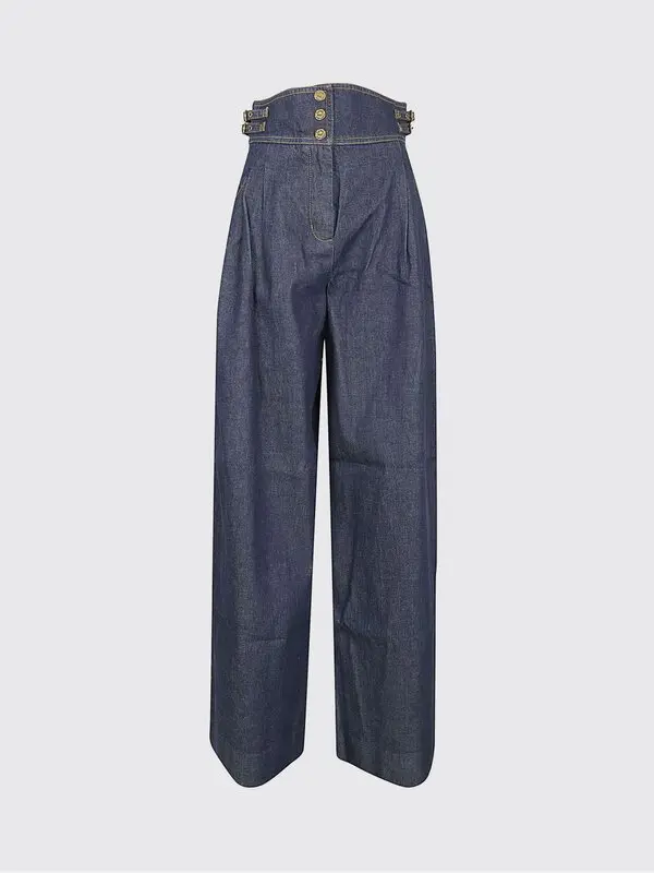 Zimmermann Cotton Denim Palazzo Jeans