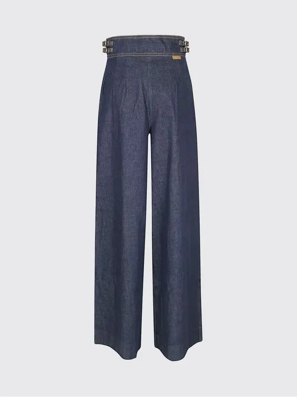 Zimmermann Cotton Denim Palazzo Jeans