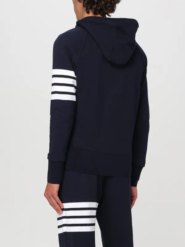 Thom Browne Zip-up Hoodie With Signature Striping