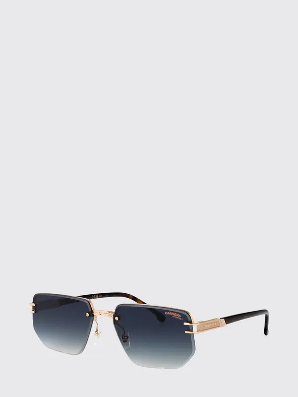 Carrera Eyewear Rectangular Aviator Metal Sunglasses With Gradient Lenses - Brown