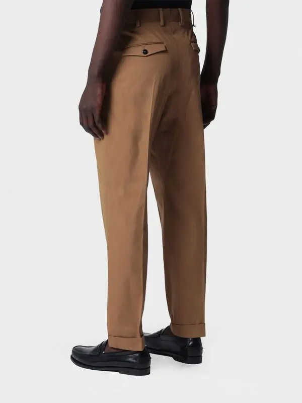 PT TORINO Slim Fit Stretch Cotton And Silk Sartorial Trousers - White