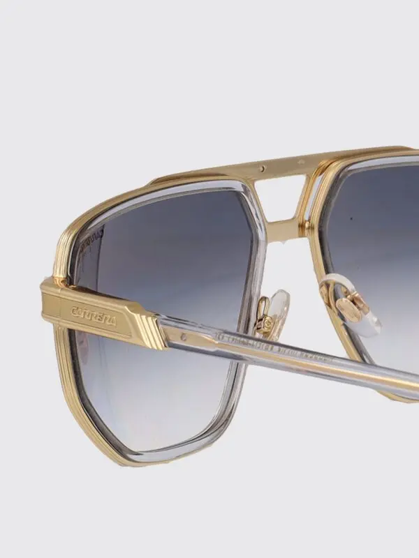 Carrera Eyewear Rectangular Metal Aviator Sunglasses With Double Bridge - Grey