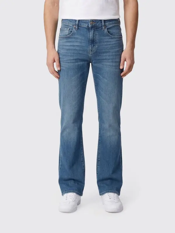 7 For All Mankind Flared Cotton Denim Jeans