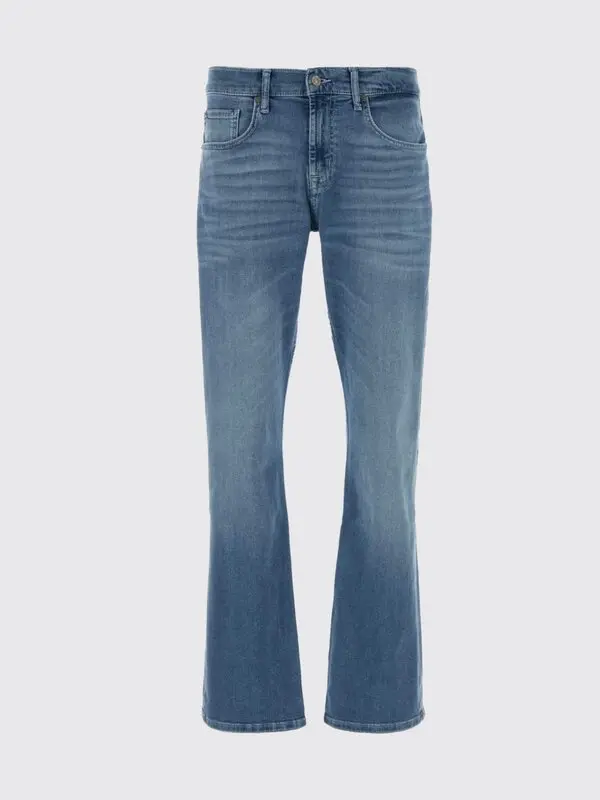 7 For All Mankind Flared Cotton Denim Jeans