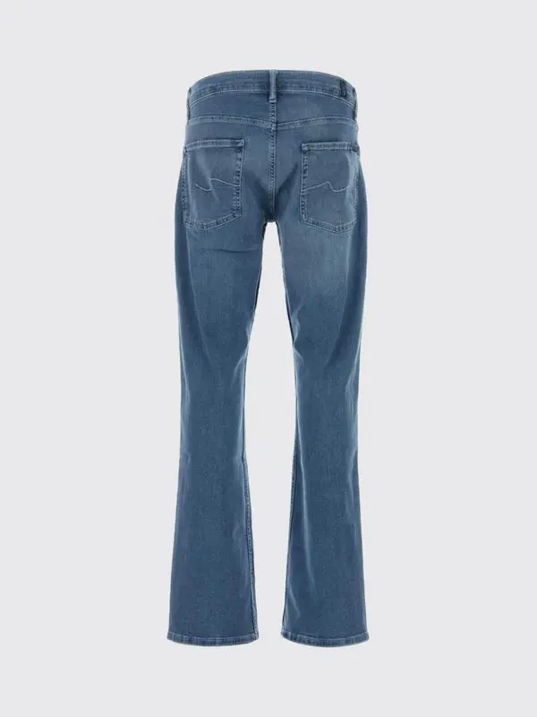 7 For All Mankind Flared Cotton Denim Jeans