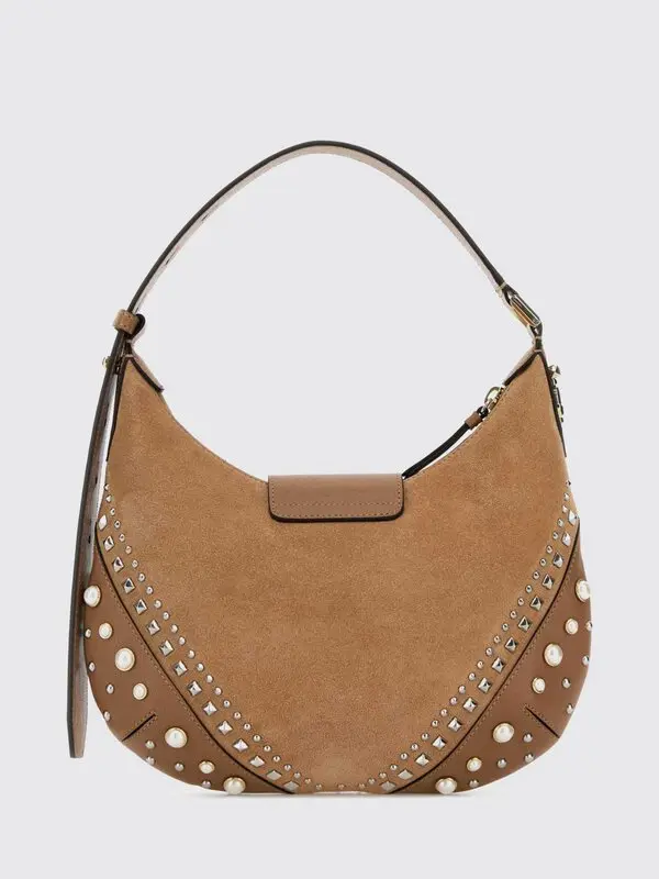 JIMMY CHOO Bar Hobo Suede Bag With Studs
