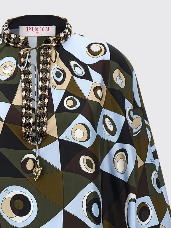 Emilio Pucci Printed Silk Midi Dress