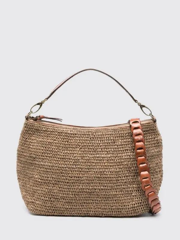 IBELIV Mihaja Crocheted Raffia Bag - Brown