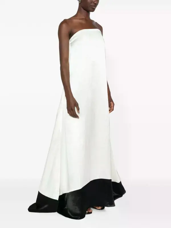 ABADIA Diana Strapless Maxi Dress