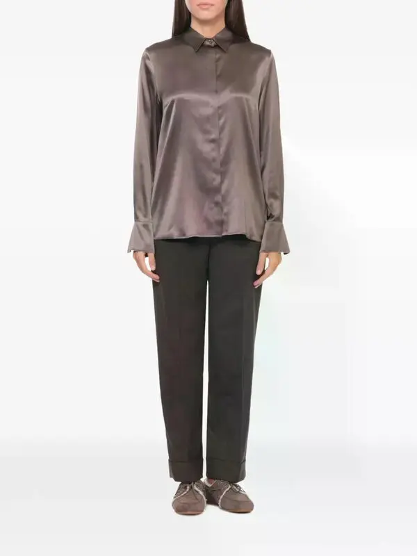Peserico Satin Finish Long-sleeve Shirt
