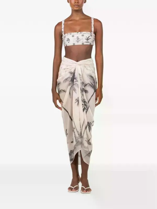 Agua Bendita Lavanda Arena Midi Pareo - Neutrals