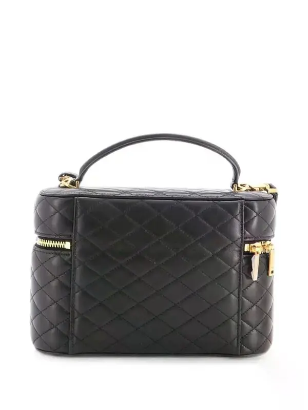 Saint Laurent Gaby Zip Around Vanity Bag Quilted Leather Mini Satchel