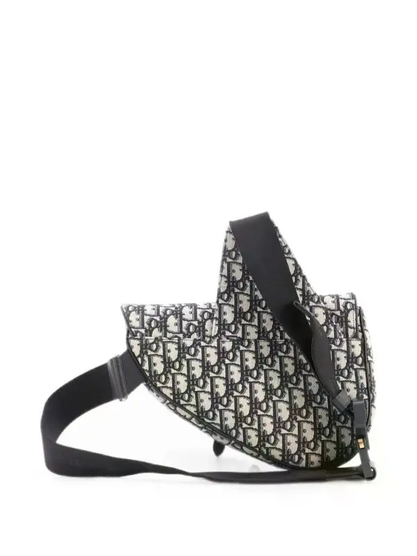 Dior Saddle Oblique Canvas Mini Crossbody Bag