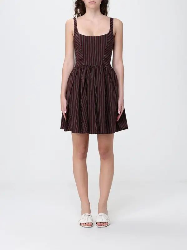 Patrizia Pepe Striped Cotton Mini Dress