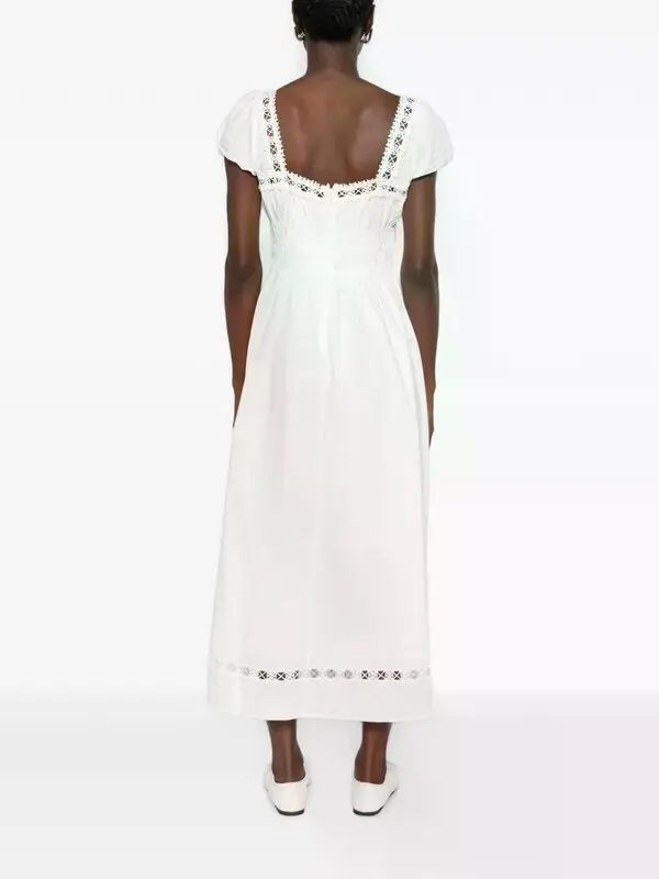 Posse Veda Crochet-trim Midi Dress