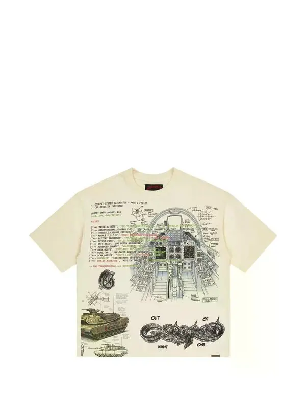 GODSPEED Graphic-print T-shirt - Neutrals