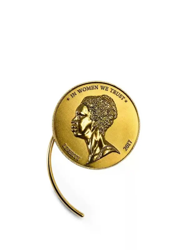 WANDA NYLON Nina Simone Coin Earring - Gold