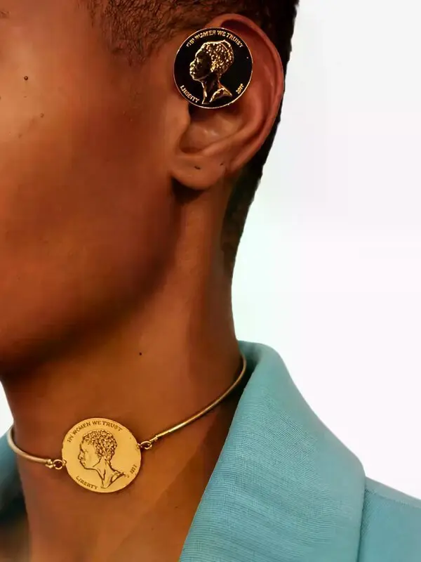 WANDA NYLON Nina Simone Coin Earring