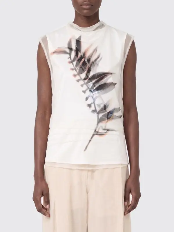 Sportmax Printed Tulle Top