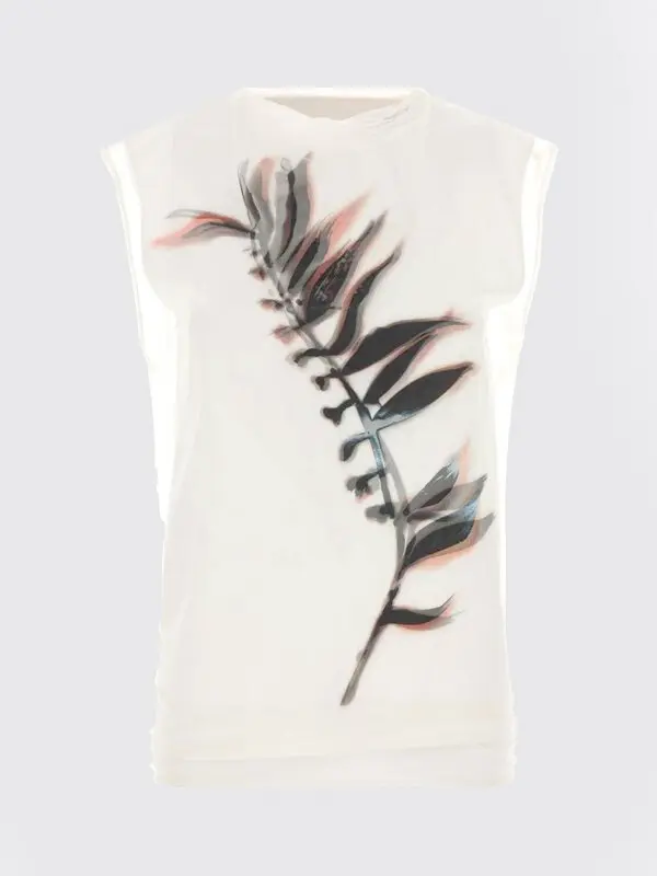 Sportmax Printed Tulle Top