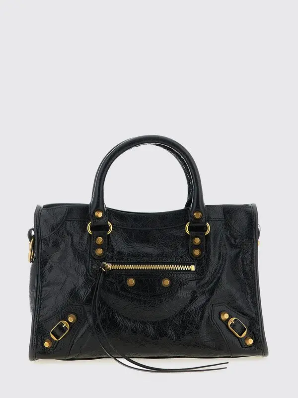 Balenciaga Le City Arena Leather Bag - Black