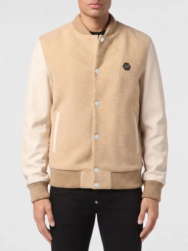 Philipp Plein Pp Monogram Varsity Bomber Jacket