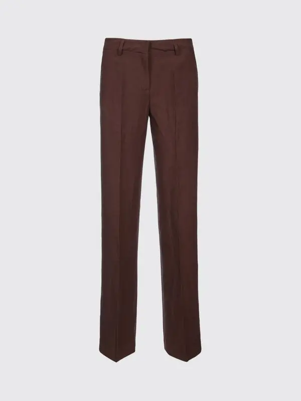 ERMANNO FIRENZE Linen Straight Fit Trousers