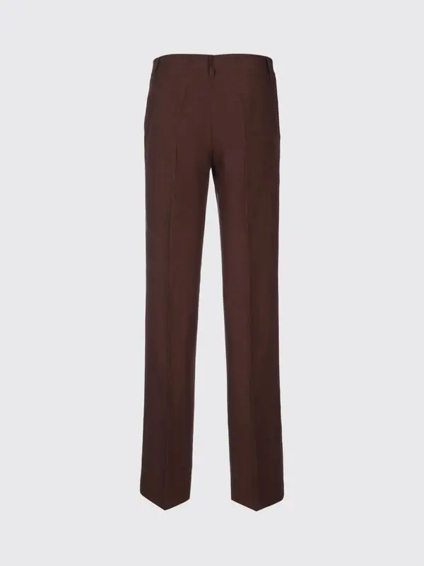 ERMANNO FIRENZE Linen Straight Fit Trousers