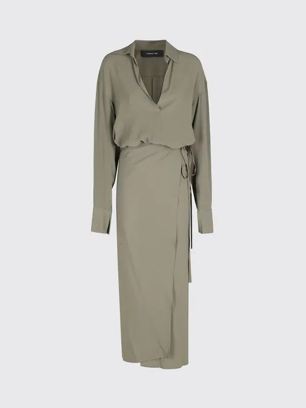Federica Tosi Silk Blend Wrap Dress