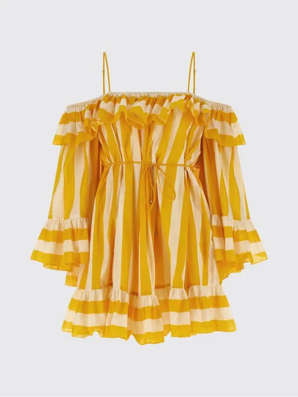 Zimmermann Striped Cotton Mini Dress