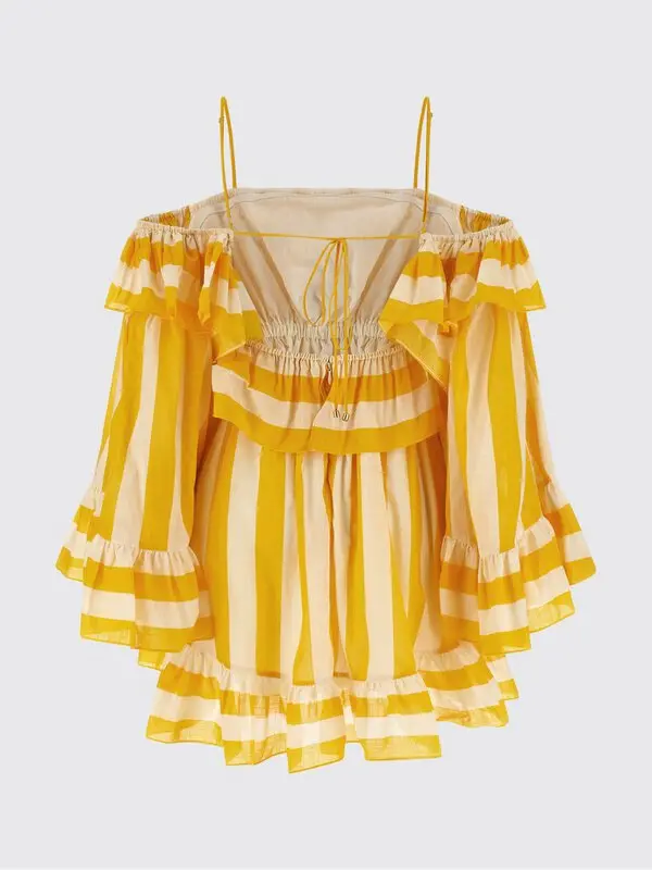 Zimmermann Striped Cotton Mini Dress