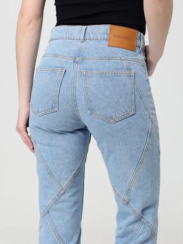 Nina Ricci Flared Cotton Jeans