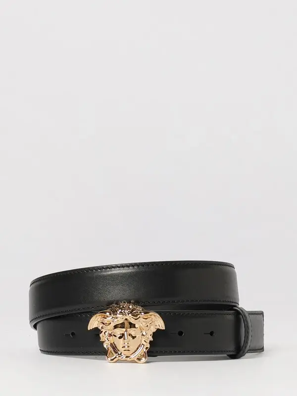 Versace Medusa Buckle Leather Belt