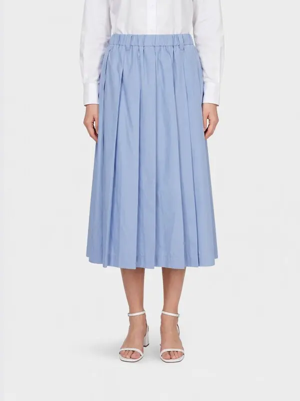 Aspesi Cotton Pleated Skirt