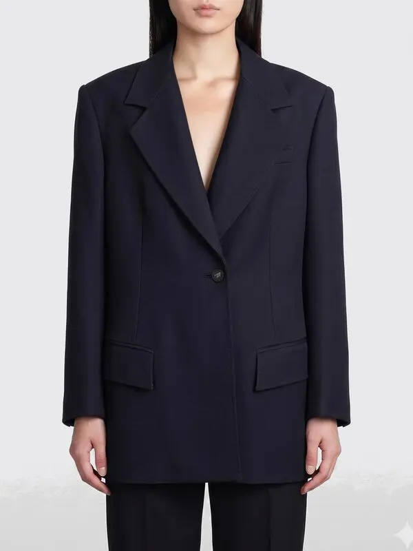 Attico Single-breasted Virgin Wool Blazer